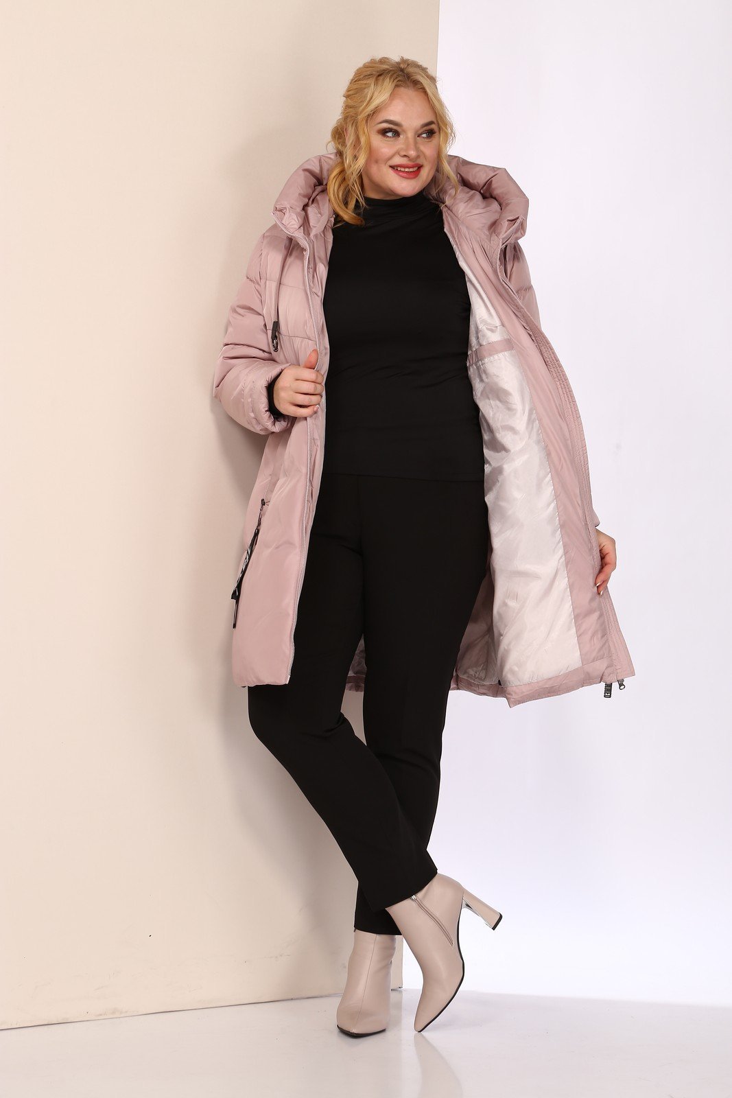 Куртка 2094 пудра Shetti купить в интернет магазине Велесмода